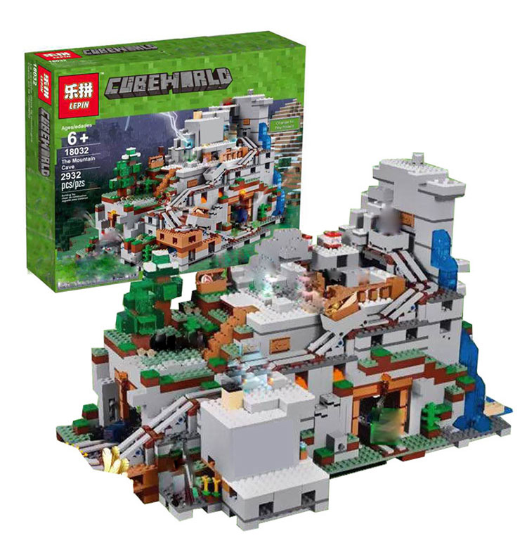 Конструктор "Горная пещера " Майнкрафт Lepin 18032 (аналог Lego 21137 ...